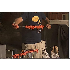 Metal Skewers, 39" in length BBQ/ Tandoor 6 mm thickness : Mild Steel (Pack of 4)