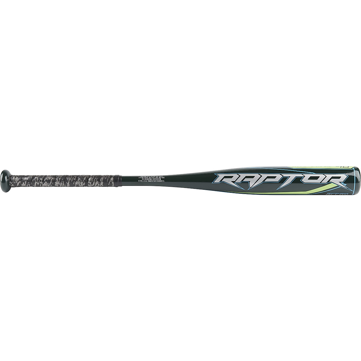 Rawlings | RAPTOR Baseball Bat | USA | -10 | 1 Pc. Aluminum | Dark Green | 29 inch