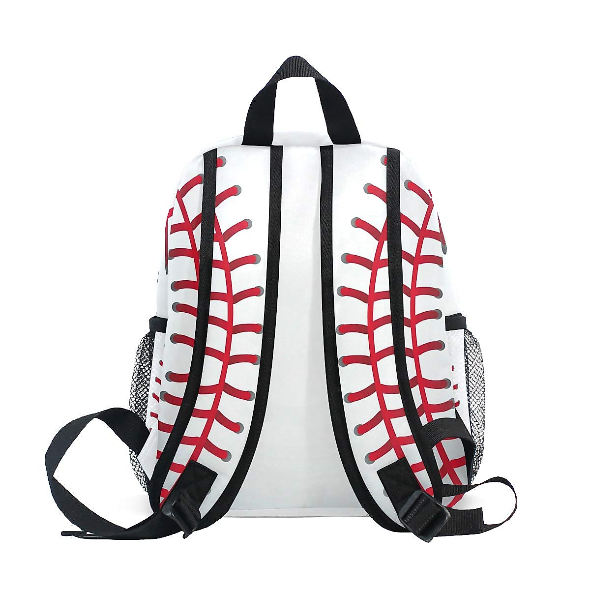Toddler Kids Backpack Baseball Pattern 12 Inch Preschool Backpack School Bag Mini Casual Daypack for Boy Girl