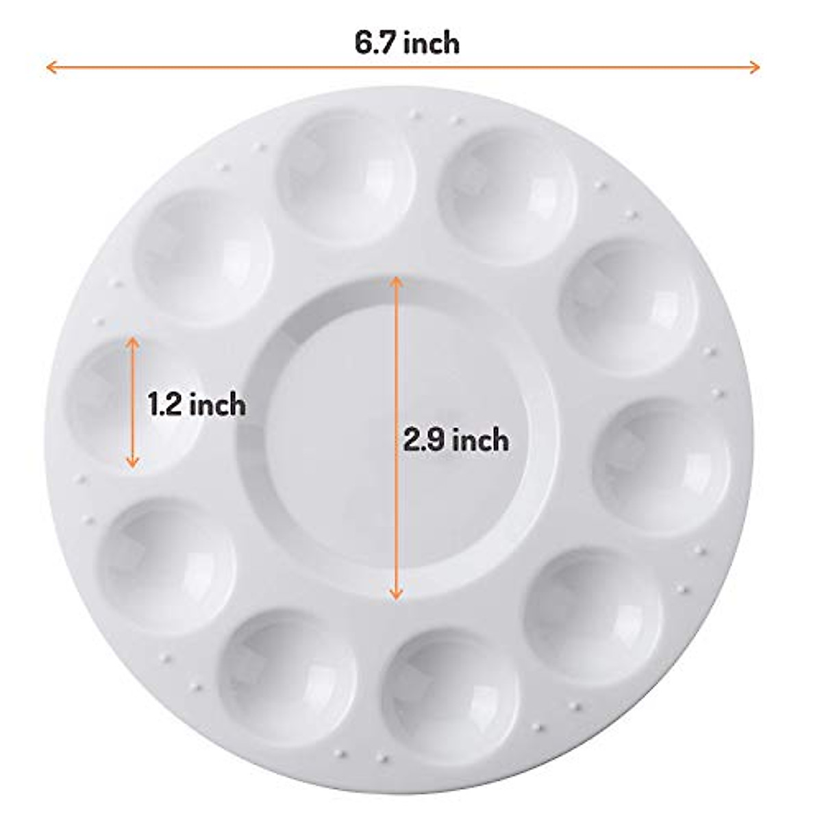 Mr. Pen- Paint Tray Palettes, 4 Pack, Paint Pallet, Paint Tray, Paint Palette, Paint Supplies, Palette, Paint Holder, Painting Palette, Paint Trays for Kids, Plastic Palette, Paint Pallets for Kids