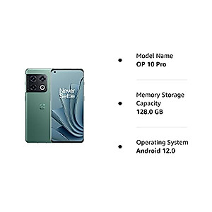 OnePlus 10 Pro 5G | Emerald Green | 8GB+128GB | U.S. Unlocked (Renewed)