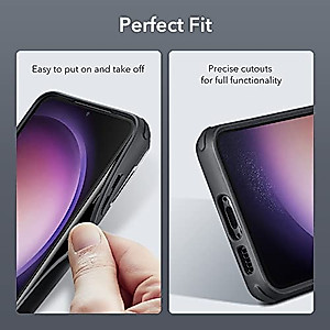 ESR for Samsung Galaxy S23 Plus Classic Kickstand Case, Adjustable Built-in Camera Ring Stand, Military-Grade Drop Protection, Case for Samsung S23 Plus, Shockproof Scratch-Resistant, Frosted Black