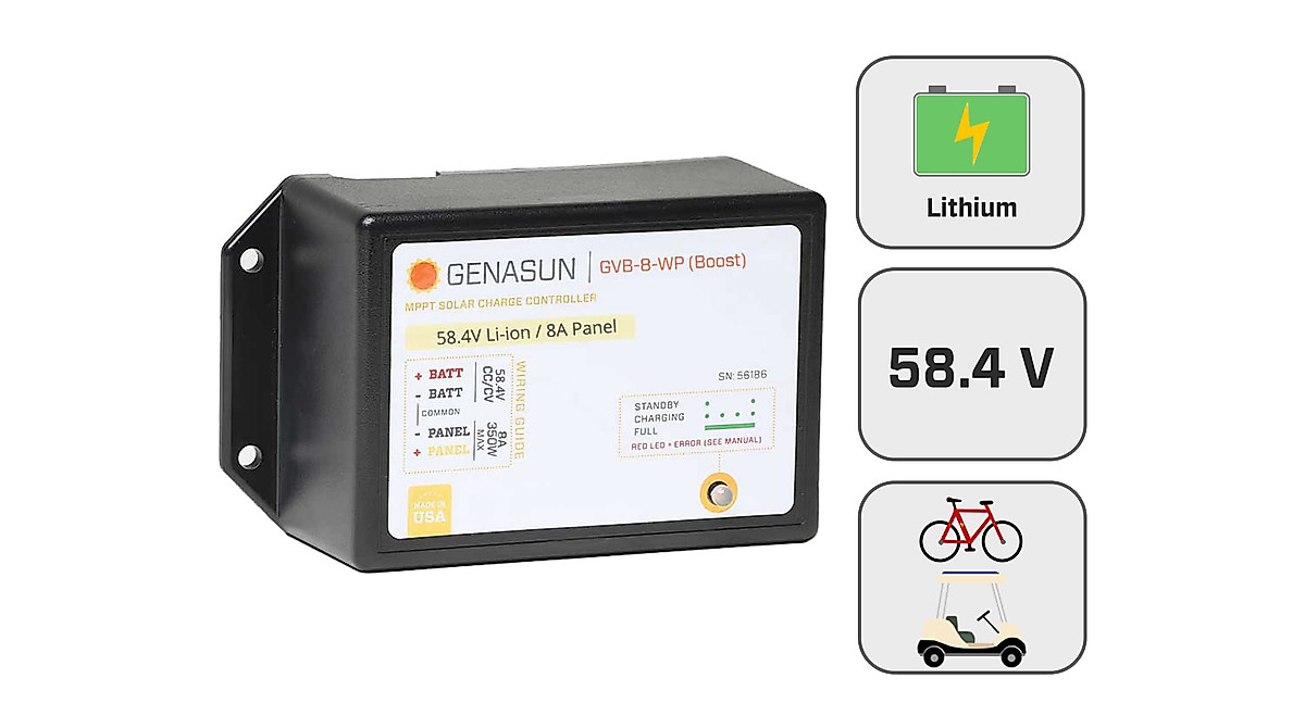 Genasun GVB-8-Li WP MPPT Solar Charge Controller 14S Lithium