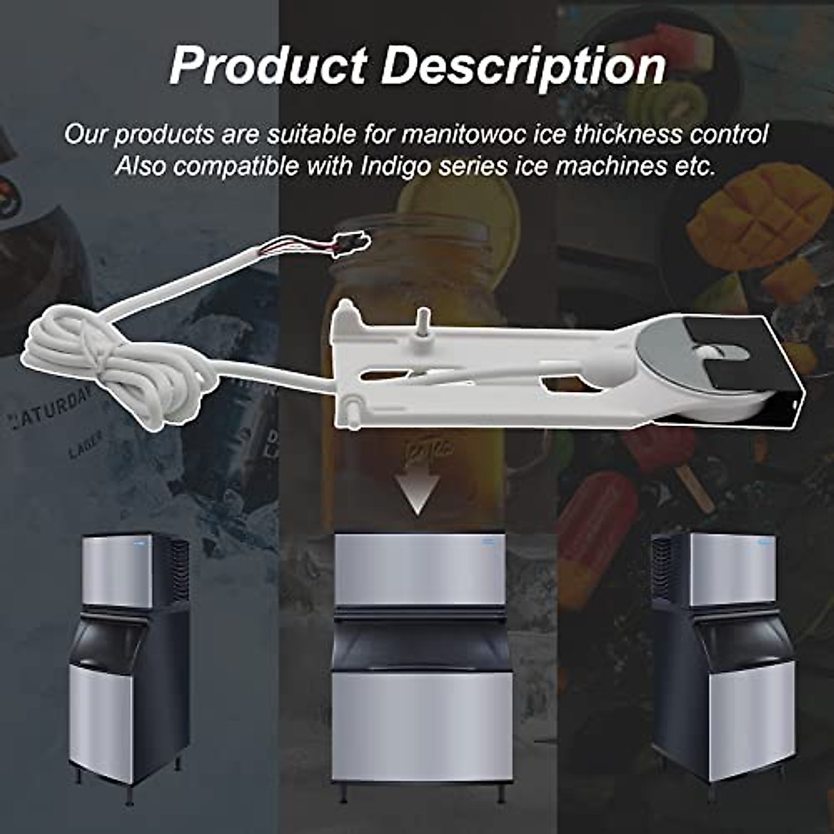 000008660 Ice Thickness Probe Assembly for Manitowoc, Ice Thickness Control, ice Machine Parts for Manitowoc,Compatible with Indigo Series Ice Machine etc
