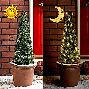 kemooie 2 Packs Solar String Lights, Total 200 LED 66FT 8 Twinkle Modes Warm White Solar Powered Fairy Lights, Waterproof for Outdoor, Tree, Garden, Christmas Decorations (Warm White)