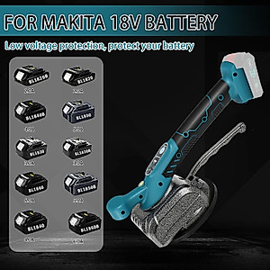 Tile Vibration Tool compatible with Makita 18V Battery, Cordless Tile Vibration Machine with 5 Adjustable Speed & Suction Cup & Digital Display(no battery&charger)