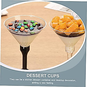 Zerodeko 18 Pcs dessert cup trifle bowl small parfait cups beverage drink cup Clear pudding jelly glass cup plastic pudding cups plastic tumblers Glass Ice Cream Cup yogurt jar Glasses
