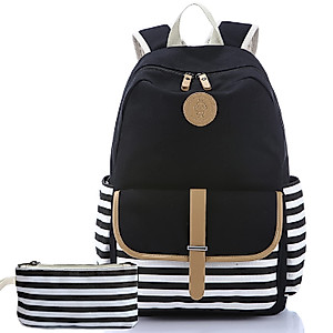 Lmeison Cute Backpack for Teen Girls, Lightweight School Bookbag 15.6'' Laptop Backpack with USB Charging Port