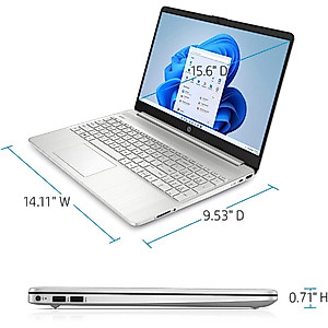 HP 15 15.6 inch HD Touchscreen Business Laptop Notebook Computer for Work[Windows 11 Pro], Intel Core i3-1115G4, 16GB RAM, 1TB PCIe SSD, Intel UHD Graphics, Wi-Fi, Bluetooth5, HDMI, w/Battery