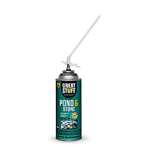 Great Stuff 283064 12OZ GS Pond&Stone Foam Sealant, Each, Black