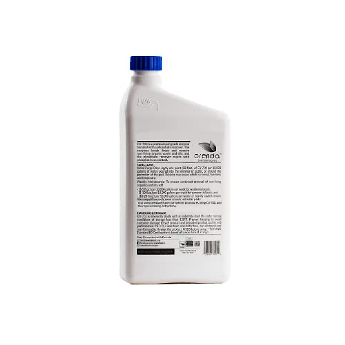 Orenda CV-700-QT. Enzyme Water Cleaner & Phosphate Remover 1-QT.