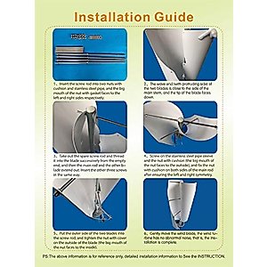 LOYALHEARTDY Wind Turbine Generator, 12V 400W Portable Vertical Helix Wind Power Turbine Generator Kit with Charge Controller - White