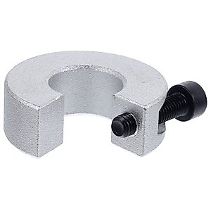 Homoyoyo Rail Stop Ring Split Shaft Collar Metal Shaft Collar Clamping Ring Split Collar Clamp Axle Collar Metal Drill Bit Linear Rail Shaft Stop Collar Split Ring Aluminum Alloy Dedicated