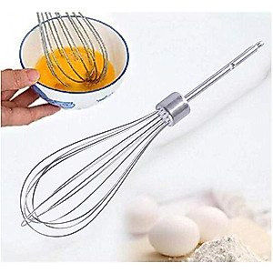 KHMPW & W10490648 Beaters for Hand Mixer by Wadoy Stainless Steel Pro Whisk Turbo Beaters, Cream, Making Mousse or Meringue, Shakes, Egg, Replace AP5644233, PS4082859, KHM2B, KHM512BM