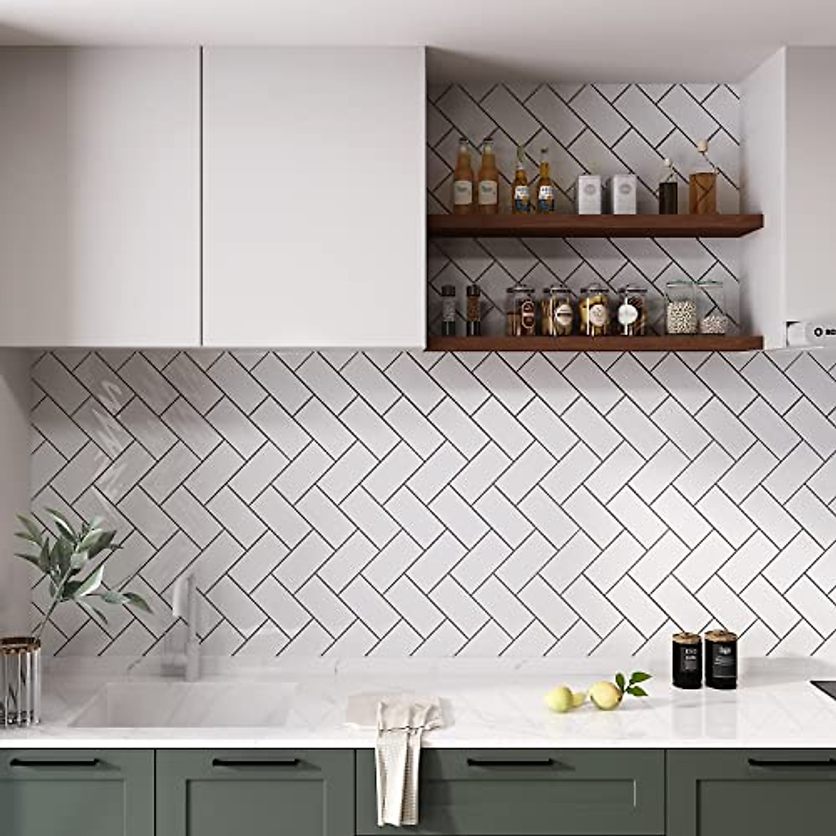 WELLAND Allen 8" Deep Floating Shelves Set of 2 Reclaimed Wood Wall Shelf Rustic Wall Mount Shelf ( Set of 2, 36 inch)