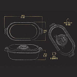 Pit Boss 6qt. Cast Iron Roaster with Lid