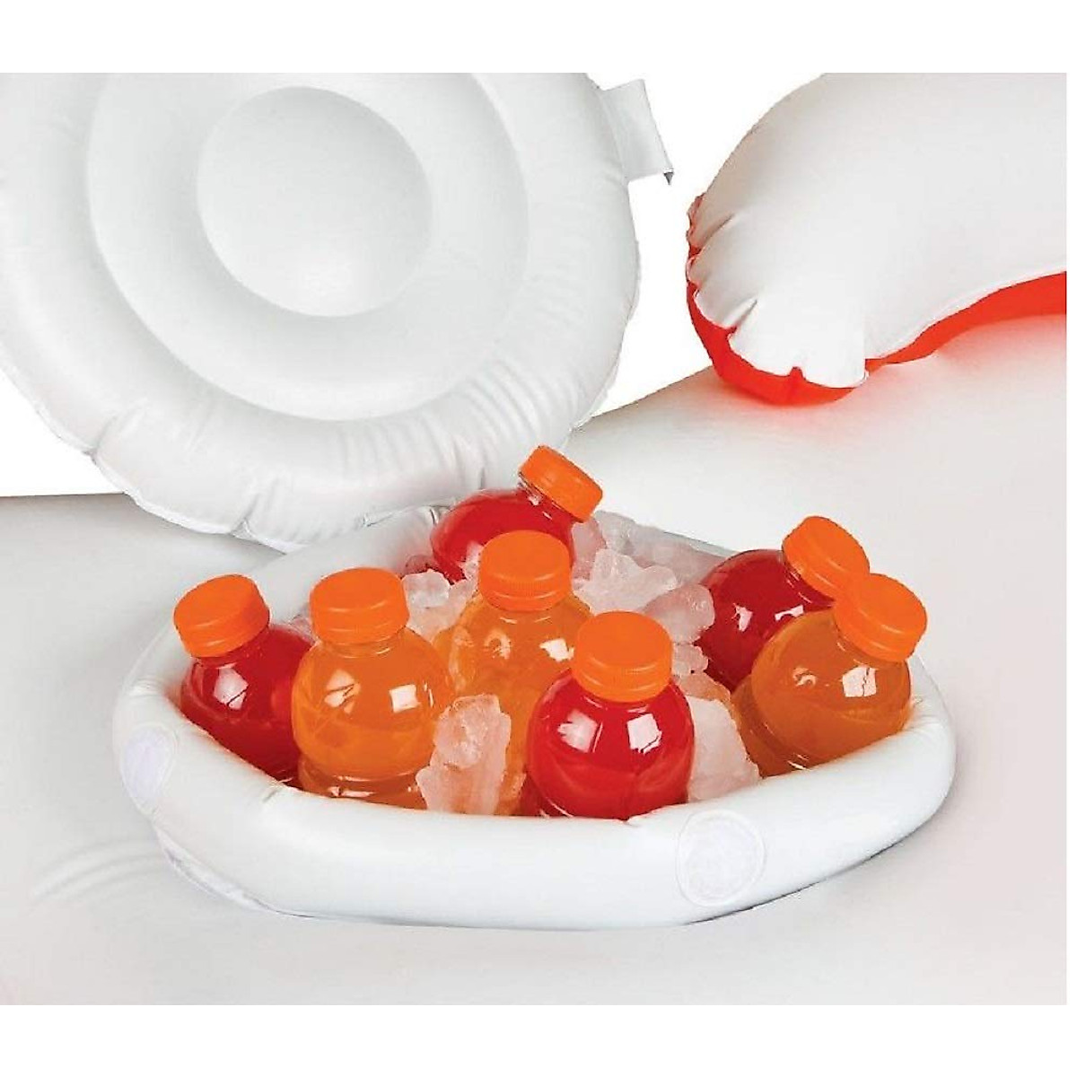 Pittman Outdoors River Drifter Inflatable Water Float Tube with Ice Chest Cooler, 2 Person