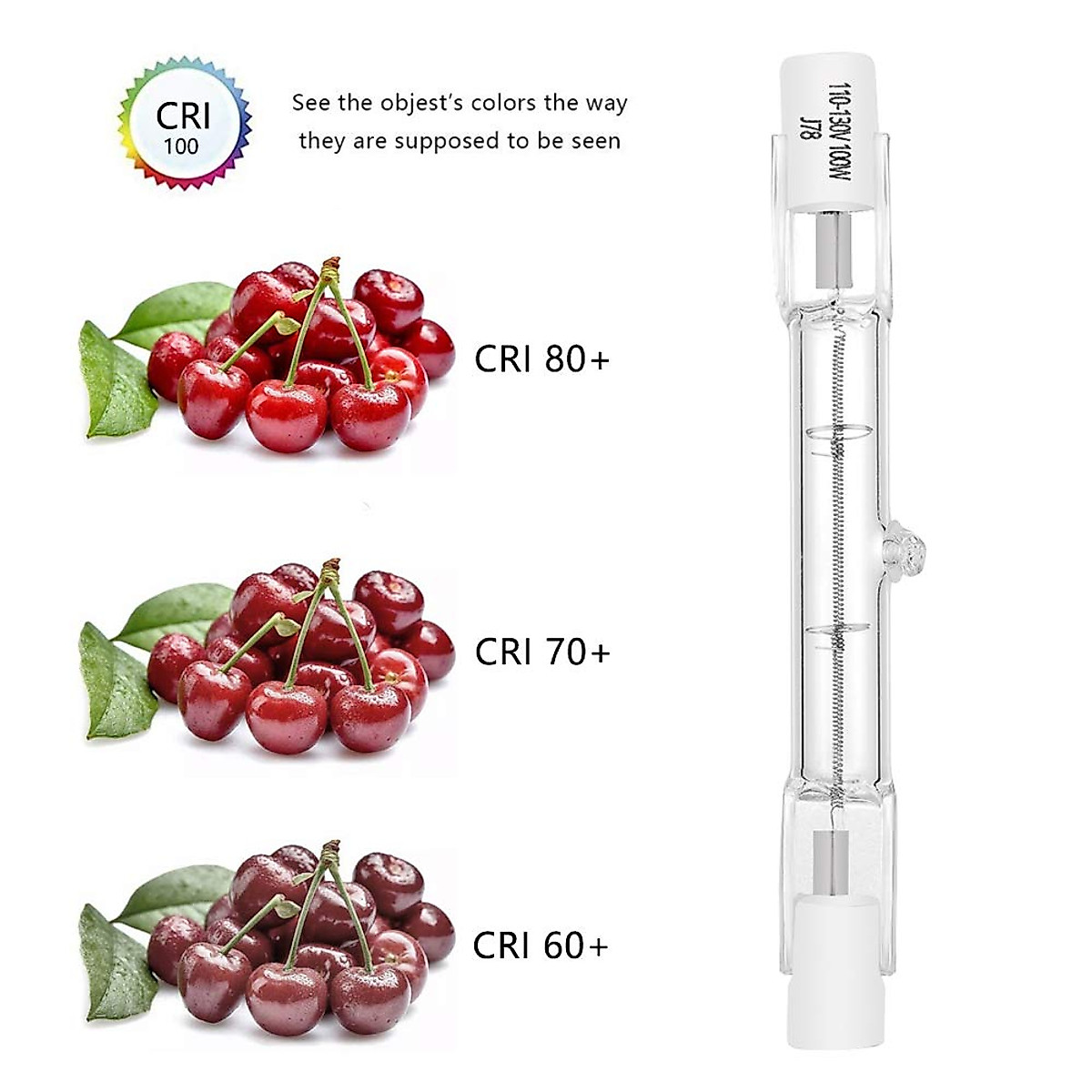 AHEVO J Type 150 Watt 78 mm Q150 T3/78mm (3.07 Inches) 120 Volt R7S Base Halogen