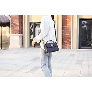 MKF Collection Crossbody Bag for Women, Designer Crossover Lady Handbag Messenger Purse