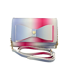 Betsey Johnson Dani Floral Printed Crossbody with Bow Snake Multi One Size