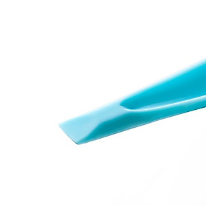 Plastic Scraper Label Scraper Label Peeler Can Opener, Eunion Plastic Multipurpose Stiff Scraper Scratch Free Cleaning Tool - 3 Pack, Blue