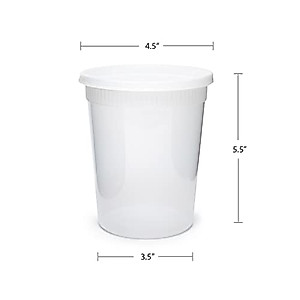 Pactiv YSD2532 DELItainer Translucent 32 Oz. Container - 240 / CS