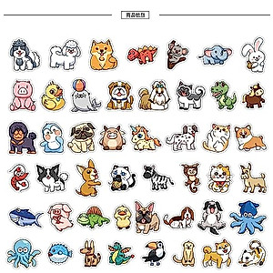 100PCS Party Favor Stickers for Kids ，Cute Waterproof Cartoon Stickers for Water Bottle Stickers Waterproof Vinyl Hydroflask Phone Skateboard Laptop Stickers