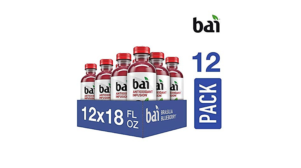 Bai Brasilia Blueberry Water - Antioxidant Drinks, 12 Count
