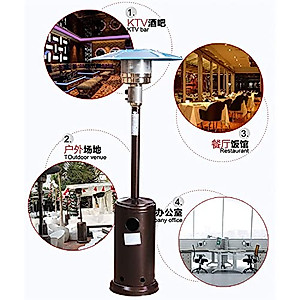 YAOJIA Outdoor Heaters Outdoor Patio Heater, Freestanding Indoor Heater, Quiet Operation, 13KW Propane Gas Heater for Commercial/Home, Garage,Garden