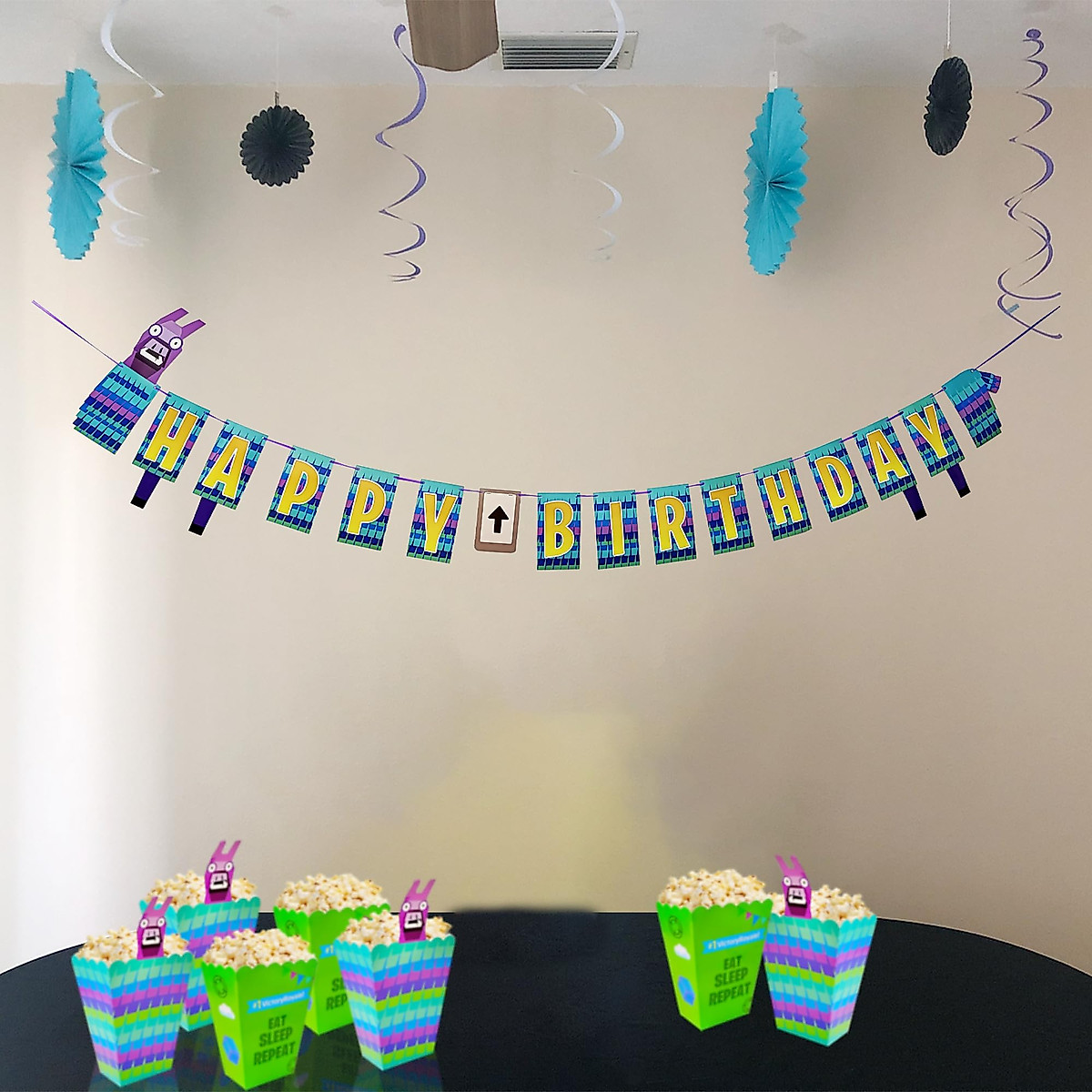 Video Game Party Banner for Nite Video Game Party Supplies for Boys Video Game Party Banner Favors Kids Birthday Decorations
