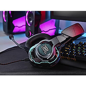 JBL Quantum ONE - Over-Ear Performance Gaming Headset with Active Noise Cancelling - Black (Renewed)