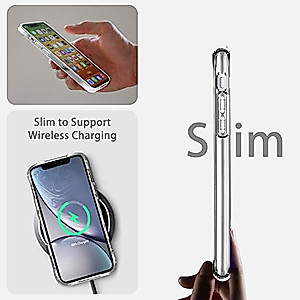 JJGoo Compatiable with iPhone XR Case Clear, Transparent Shockproof Phone Case, Slim Anti-Scratch Hard PC Back Protective Cover Bumper, Clear
