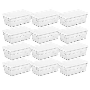 Sterilite Tall Weave Baskets (6-Pack) and Storage Boxes (12-Pack)