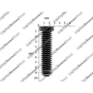 RapidSparesLtd Pack of 100 M2X9 New Black Zinc Wafer Head Laptop Machine Screw Philips Head