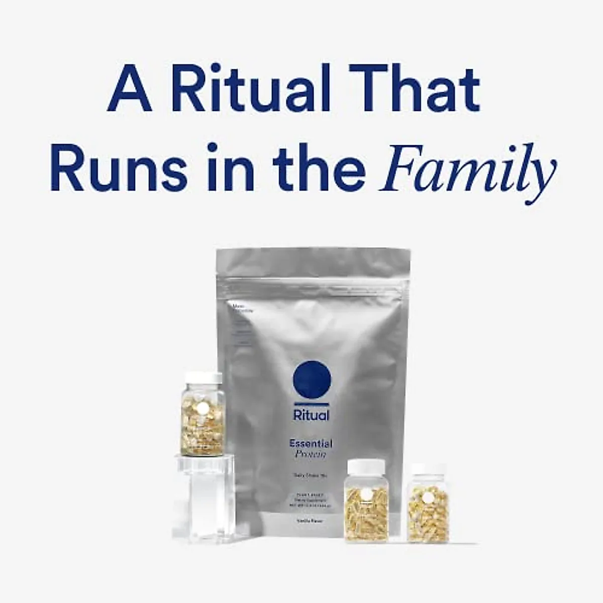 Ritual Multivitamin for Women 50 and Over, Menopause Supplements with Vitamin D3, K2 and Magnesium for Bone Support*, Omega-3 DHA, Vitamin B12, Non-GMO, Mint Essenced, 30 Day Supply, 60 Vegan Capsules