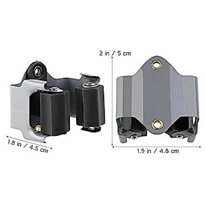 Broom Holder Wall Mount 10 Pack Heavy Duty Metal Mop Broomstick Shovel Handle Hanging Clips Clamp Organizer Hanger Rack Gripper