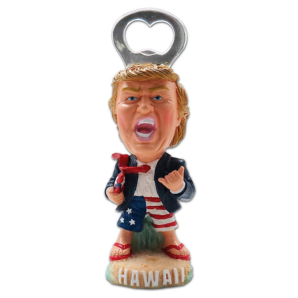 Trump with Surfboard Bottle Opener