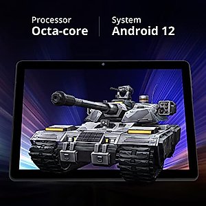 weelikeit Android Tablet 10 inch, 6GB RAM 128GB ROM Tablet PC, Octa-core Processor, 6000mAh Battery Fast Charge, 8+13MP Camera, 5G WiFi, Bluetooth, GPS, Gaming Reading Google Touchscreen Tableta