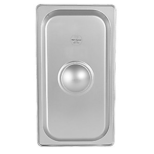 Chef's Supreme - Third Size Solid Stainless Steam Table Cover, Each