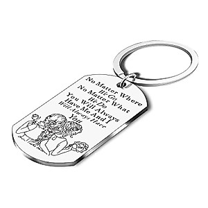 Davrock Sister Christmas Gifts Womens Stocking Stuffers for Women Beste Girl Girl Sister Friends No Matter Where Keychain Best Friend Keychain for Moving Away Gifts For Big Sister BFF Colleague