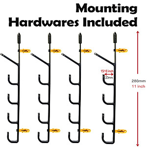 Five-Layer Golf Clubs Storage Organizers Rack, Wall Mount Storage Holder Golf Putter Holder Stand Golf Club Display Shelf Golf Putter Rack, Golf Club Display Cases Bracket - Holds up to 10 Golf Clubs