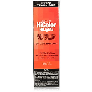 Loreal Excellence Hicolor Hilights Magenta 1.2 Ounce (35ml) (2 Pack)