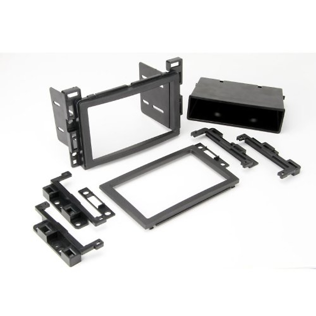 Scosche GM2500B Compatible with Select 2005-Up GM ISO Double DIN & DIN+Pocket Dash Kit Black