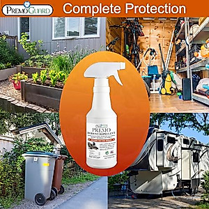 Rodent Repellent Spray by Premo Guard - 32 oz - Natural Child & Pet Safe - Uses Peppermint Oil to Repel Mice, Rats, Skunks, Raccoons, Deer & Other Unwanted Animals - Ready to Use for Indoor & Outdoor