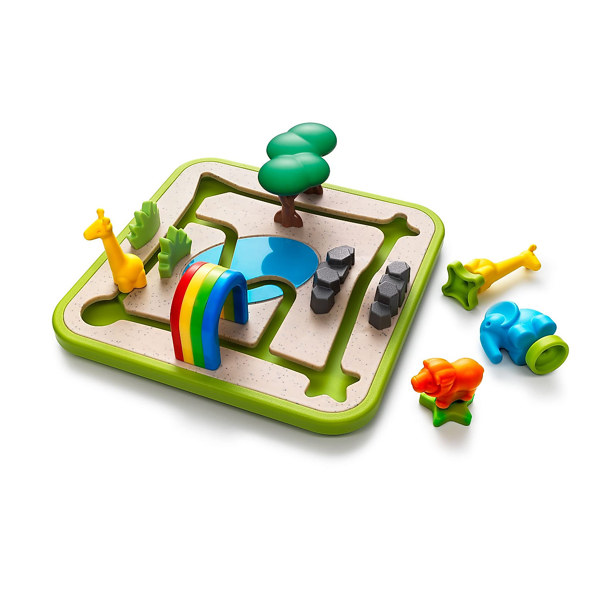 SmartGames Safari Park Jr. Preschool Puzzle Game with 60 Challenges for Ages 3 and Up