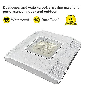 NUWATT | 2 Pack | Waterproof LED Canopy Gas Station Light 150W Ultra Bright Daylight 5000K, 18000 Lumens, Internal Driver, Outdoor High Bay Garage Subway 120-277V DLC Listed