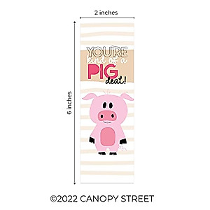Animal Pun Bookmarks / 2" x 6" Motivational Paper Bookmark Pack/Bulk Set of 24 Classroom Reward Quotemarks/Made in The USA