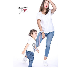 Anti-Wandering Light-up Wristbands, Child Harness with Key Lock, Breathable Toddler Traction Belt, Anti-Wandering Wristbands (Green,Blue,Pink) (Blue)