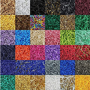 MagicWater Supply Crinkle Cut Paper Shred Filler (1/2 LB) for Gift Wrapping & Basket Filling - Light Ivory