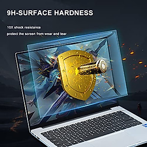 YINOVEEN 17 inch Universal Laptop Tempered Glass Screen Protector, for 17'' HP/Dell/ASUS/Sony/Samsung/Lenovo/Acer/MSI/LG, Aspect ratio 16:10 Laptop, 9H,Bubble Free